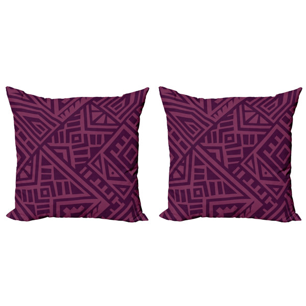 East Urban Home Dekokissen Kissenbezug, böhmische Kultur, Ethnisch, Lila Magenta und Plum ...